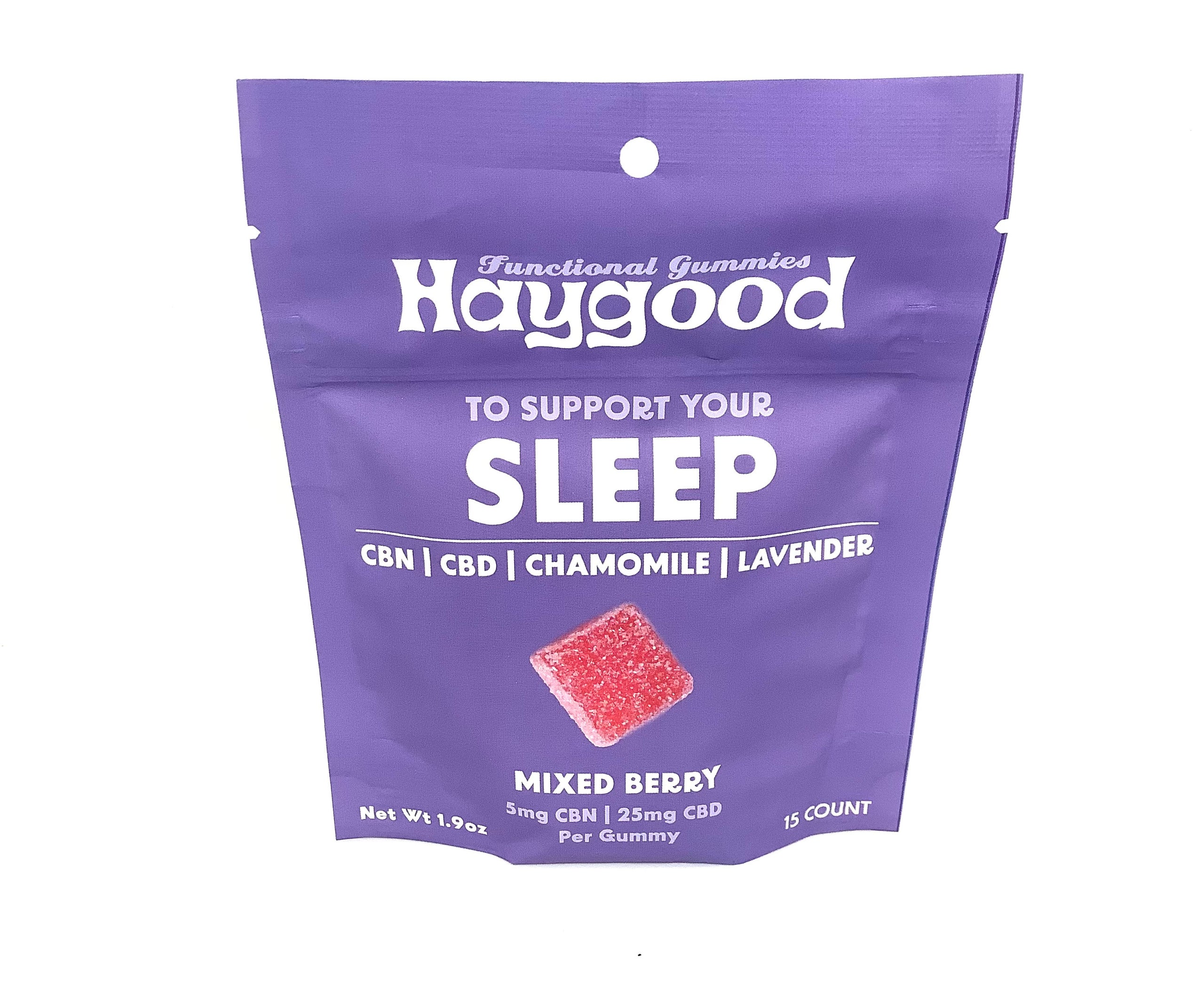 Haygood Sleep Mixed Berry Gummy 15ct | Cumberland Cannabis Co.